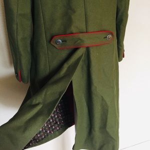 Vintage | Jackets & Coats | Vintage 7s Wool Overcoat Military Olive ...